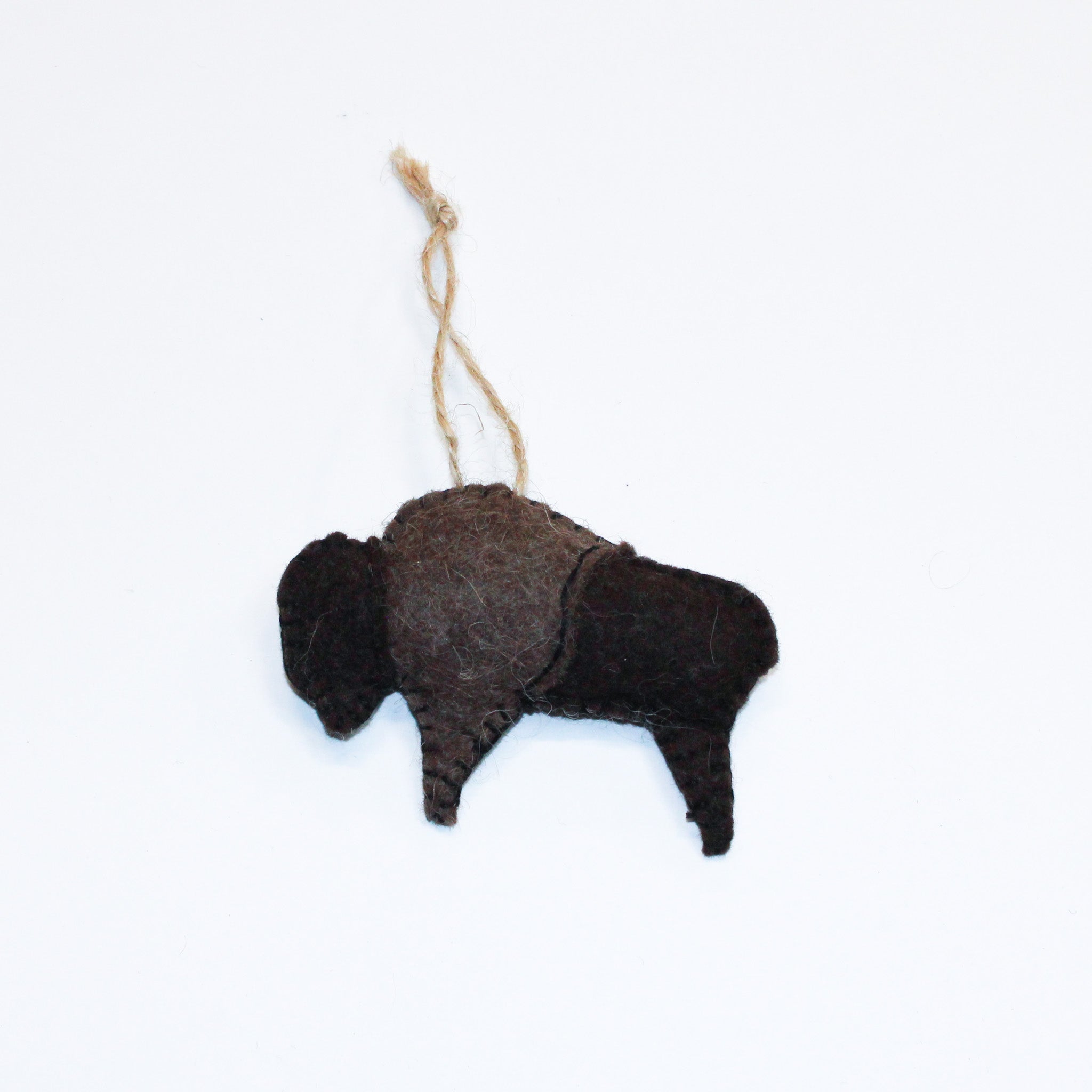 Felt Bison Ornament | Maker's Way Fiber Mill